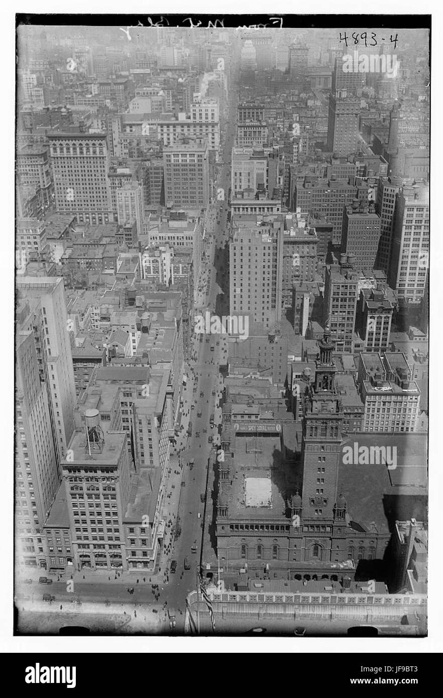 A vintage photograph taken from the Metropolitan Building, offering a ...