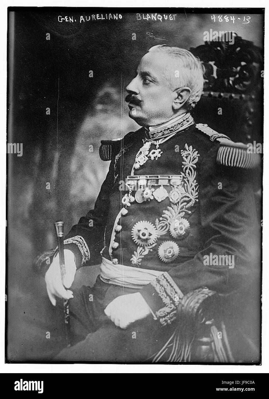 A Historical Portrait Of General Aureliano Blanquet Showcasing His