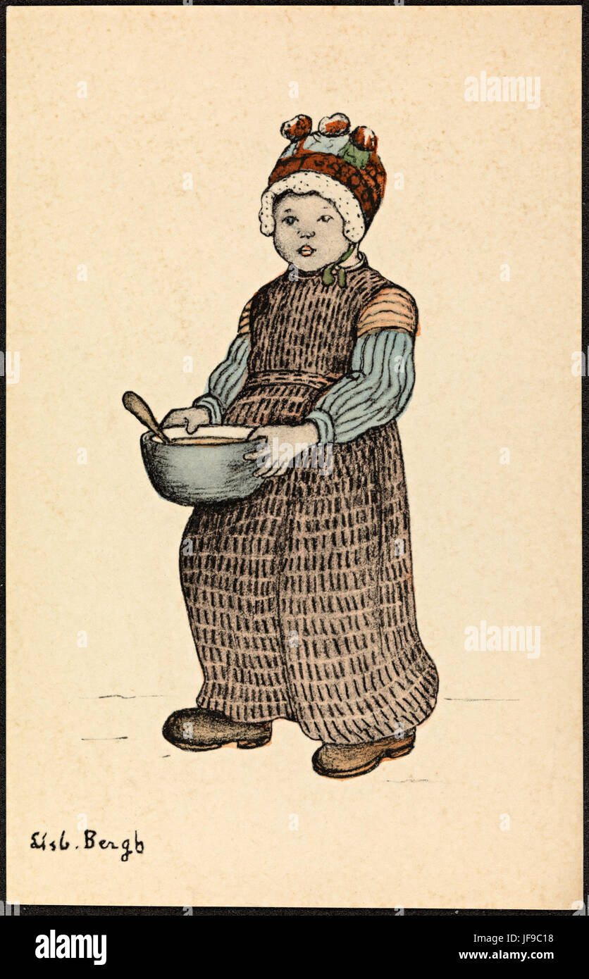 Barnemotiv by Lisbeth Bergh - A Child's Drawing by the Renowned Artist Stock Photo - Alamy