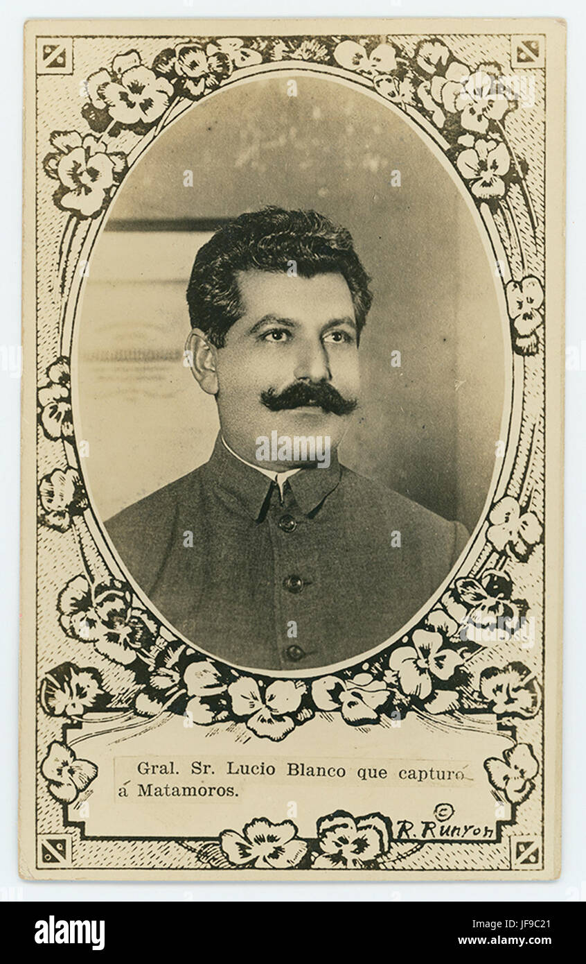A portrait of General Lucio Blanco, a key figure in the Mexican ...