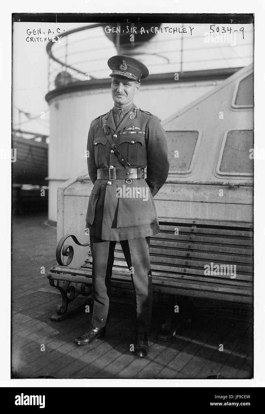 A portrait of General Sir A Critchley, a key military figure in British ...