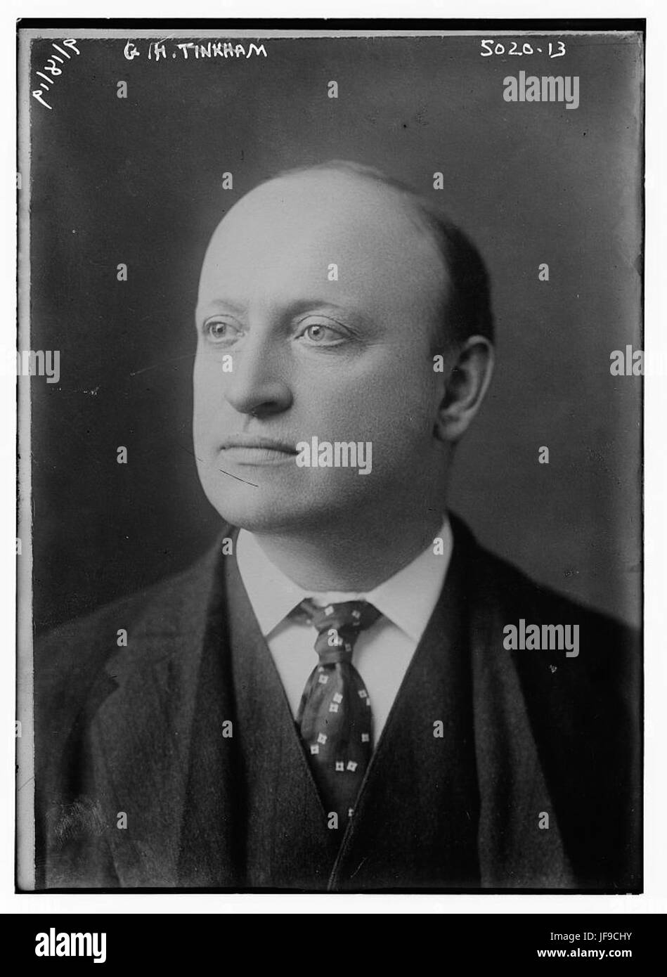 GH Tinkham, Early 20th Century Portrait of a Prominent Figure Stock ...