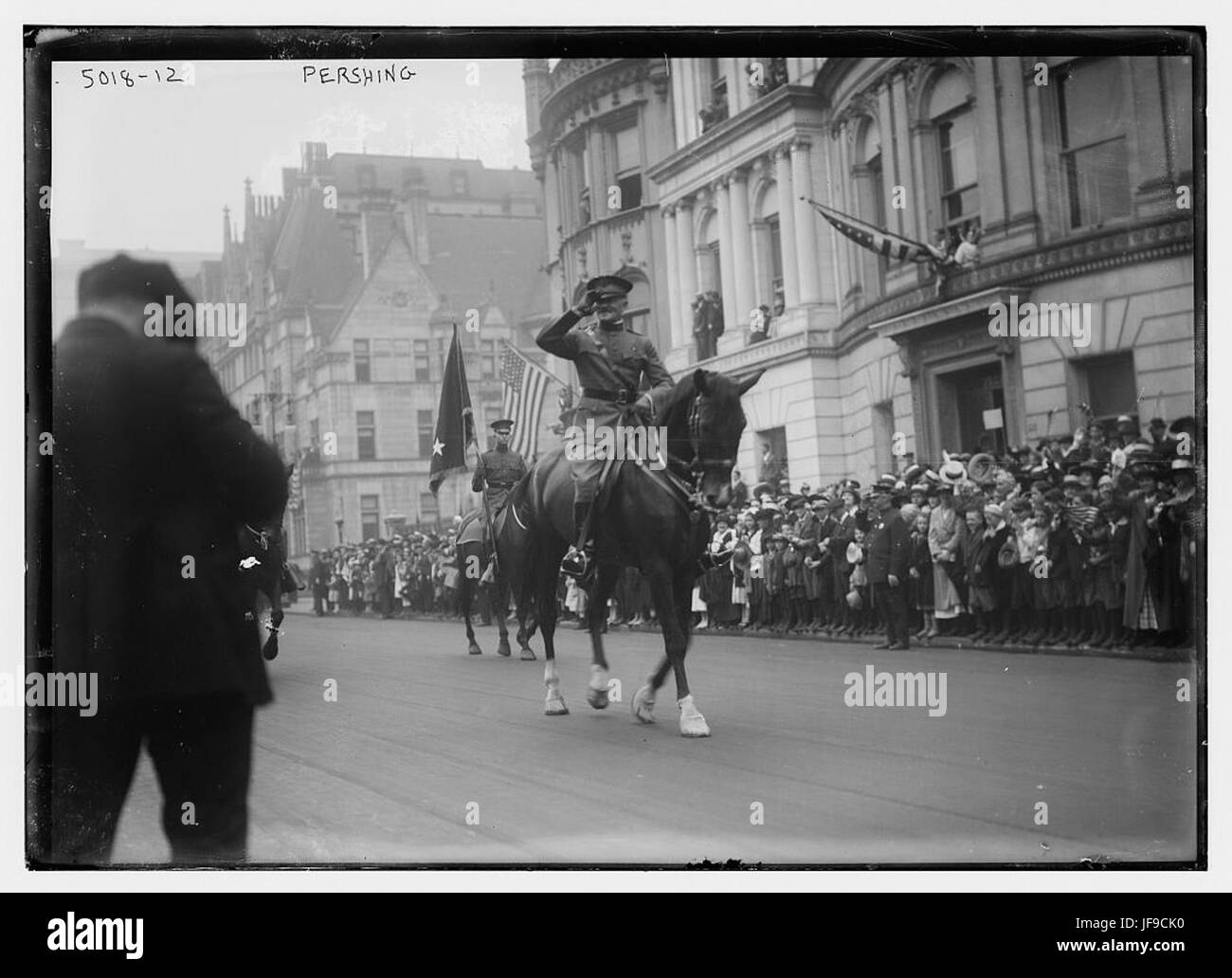 A historical figure of General John J. Pershing, renowned for his ...