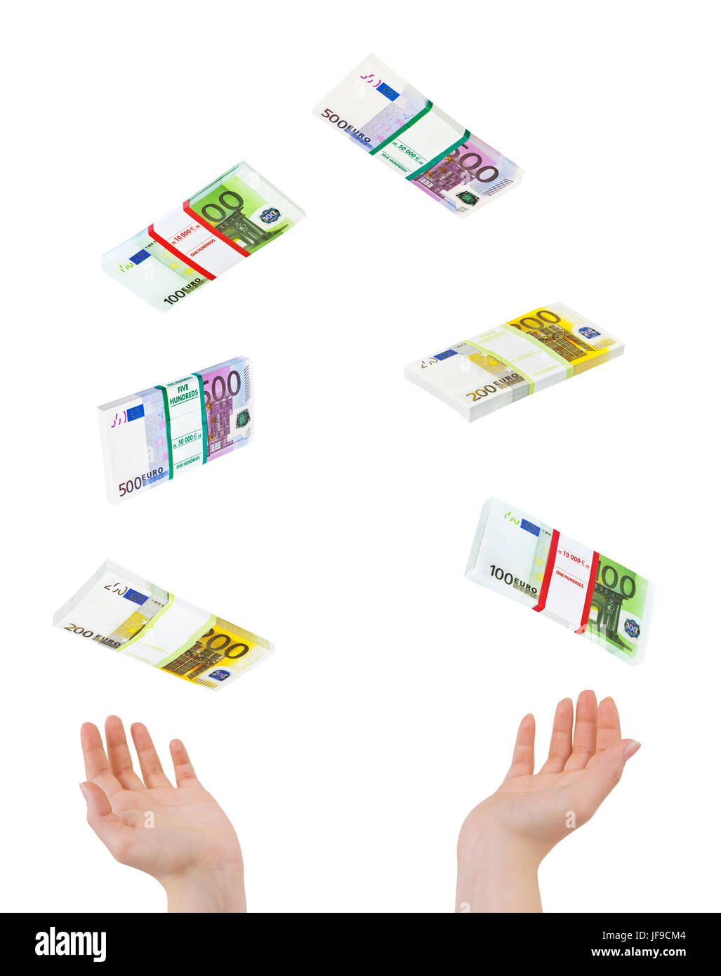 Juggling hands and money Stock Photo - Alamy