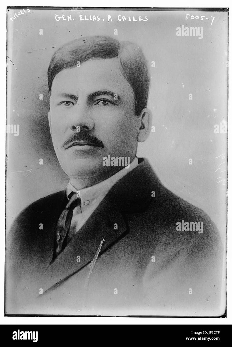 A portrait of General Elias P. Calles, a prominent Mexican military ...