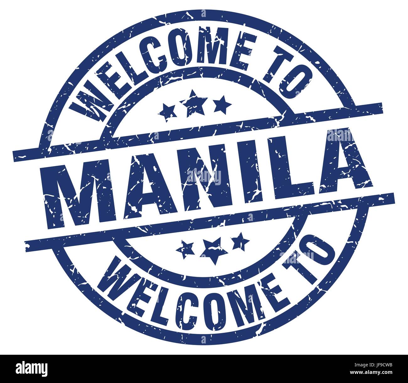 welcome to Manila blue stamp Stock Vector Image & Art - Alamy