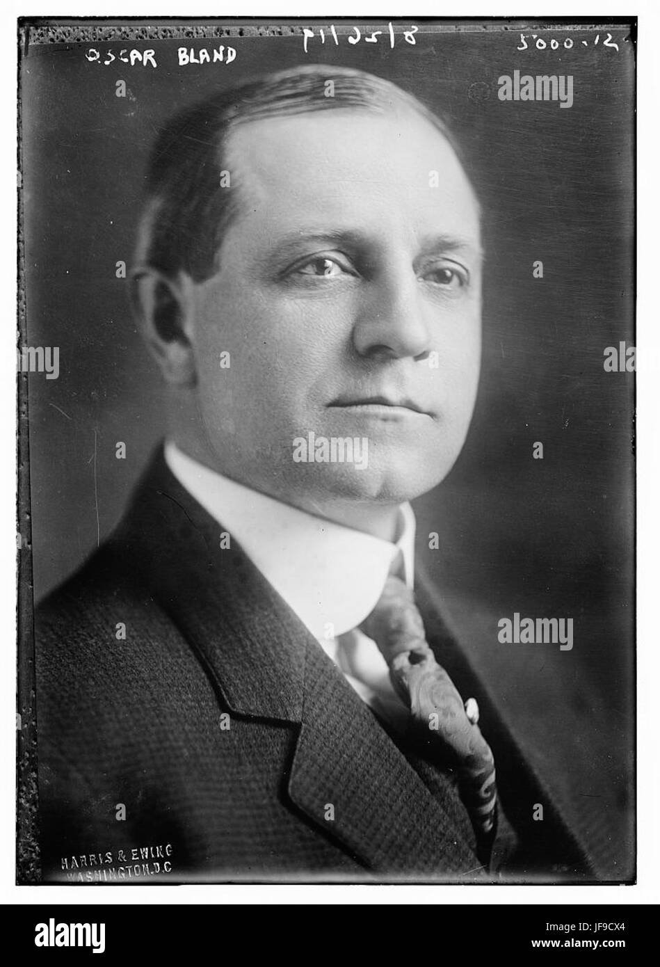 A portrait of Oscar Bland, a figure of historical importance, captured ...