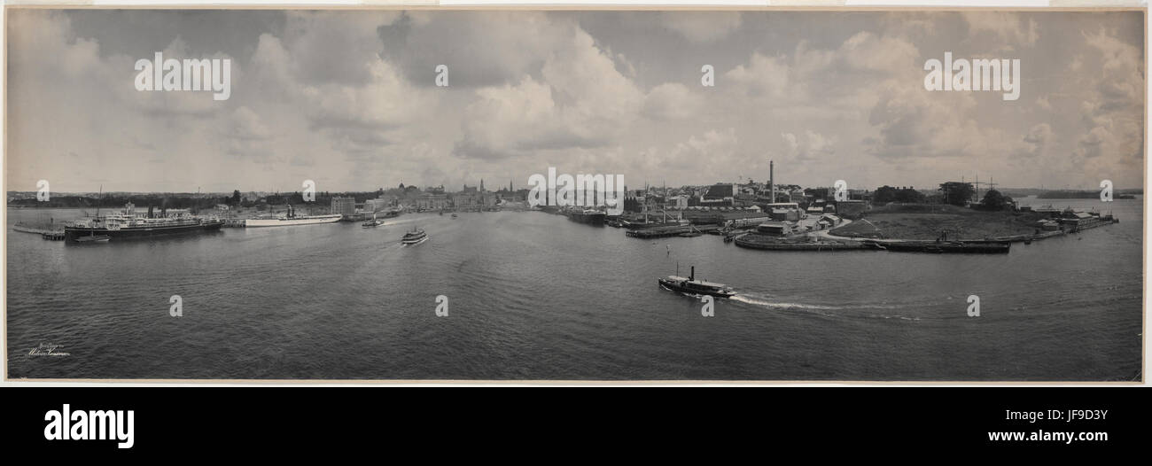 A stunning panoramic view from 1904 showing Bennelong Point, Circular ...