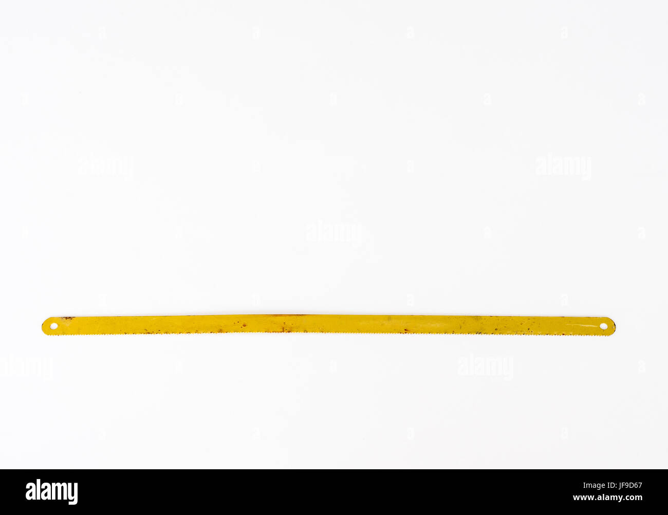 Yellow saw blade with copy space on the white background Stock Photo ...