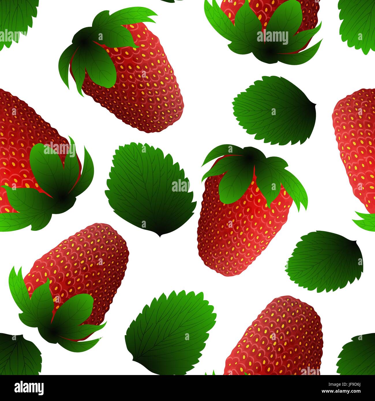 Fresh strawberry seamless pattern Stock Vector Image & Art - Alamy