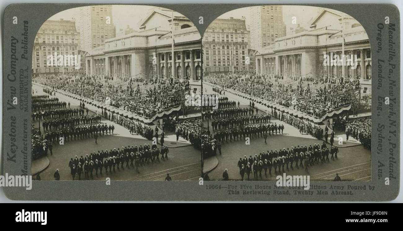 An image capturing the overwhelming presence of New York's citizen army ...