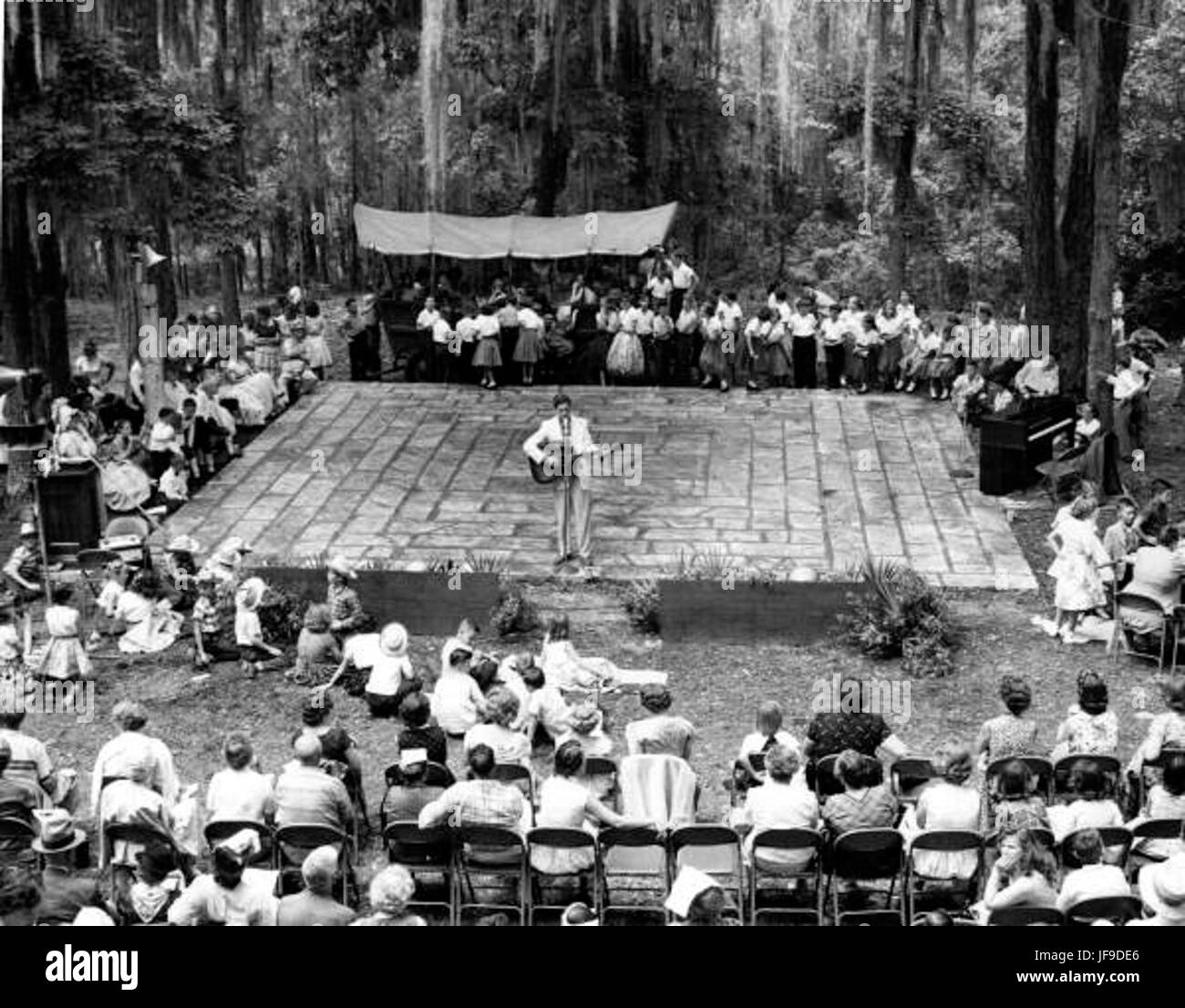 A historic photograph of Marvin Lacy performing in Lake Wales, Florida ...