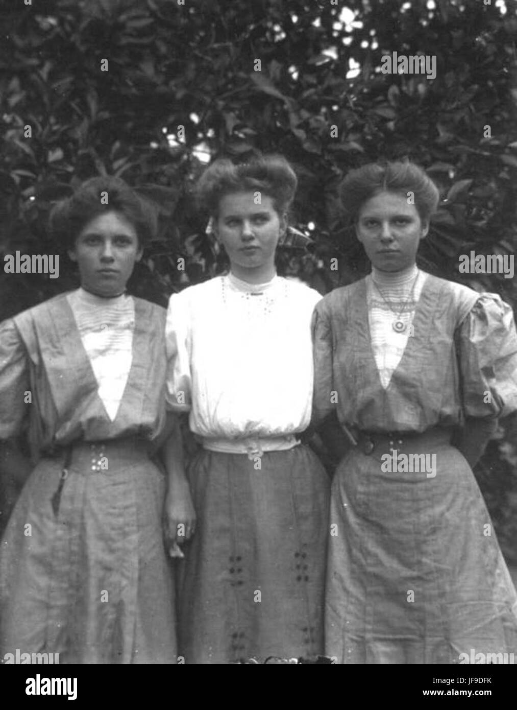 A vintage photograph of the Bly twins and their cousin Eleanor ...