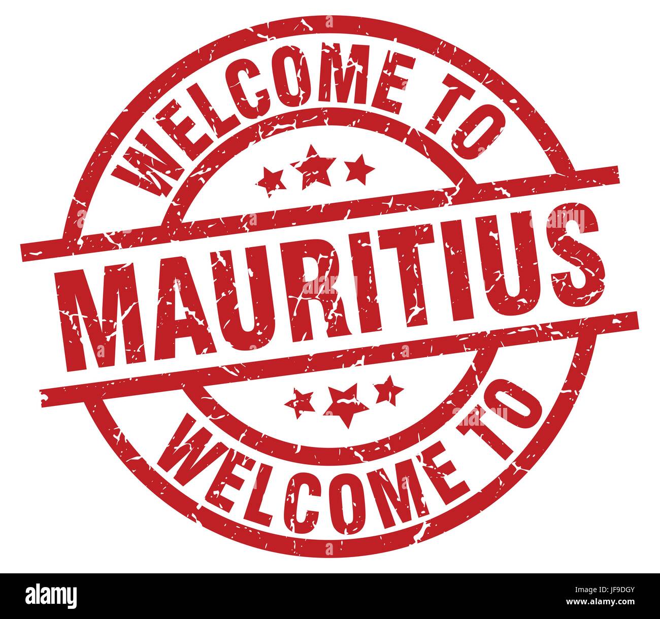 welcome to Mauritius red stamp Stock Vector Image & Art - Alamy