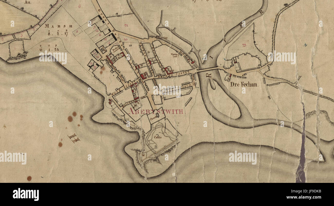 A historical map showing the Gogerddan estate within the Borough of ...