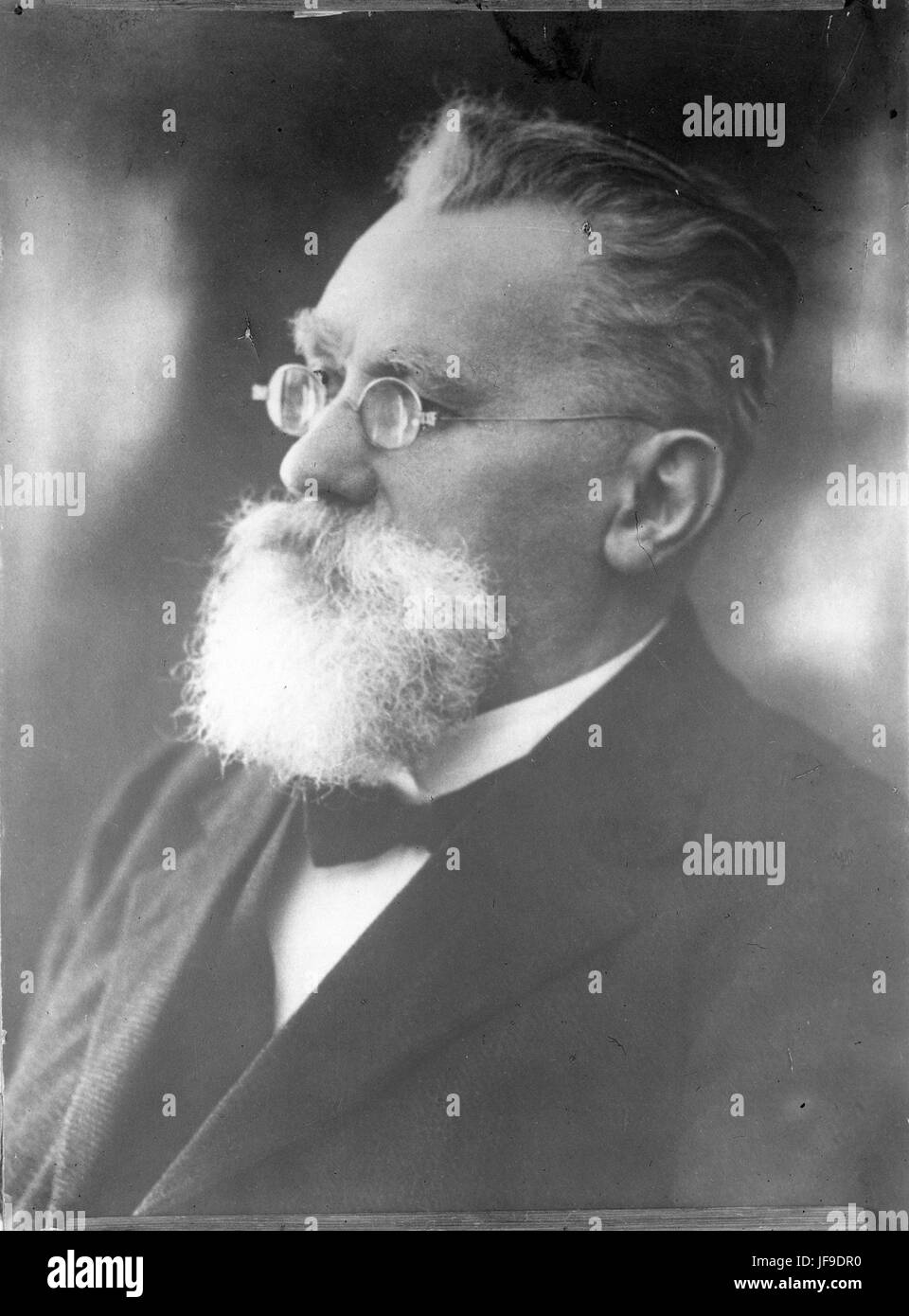 A portrait of Hjalmar Robert Mellin, a notable professor of mathematics ...