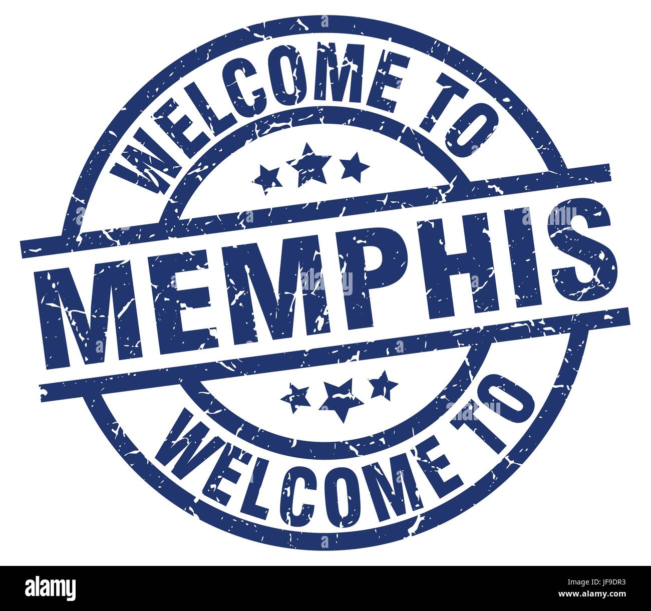 welcome to Memphis blue stamp Stock Vector Image & Art - Alamy