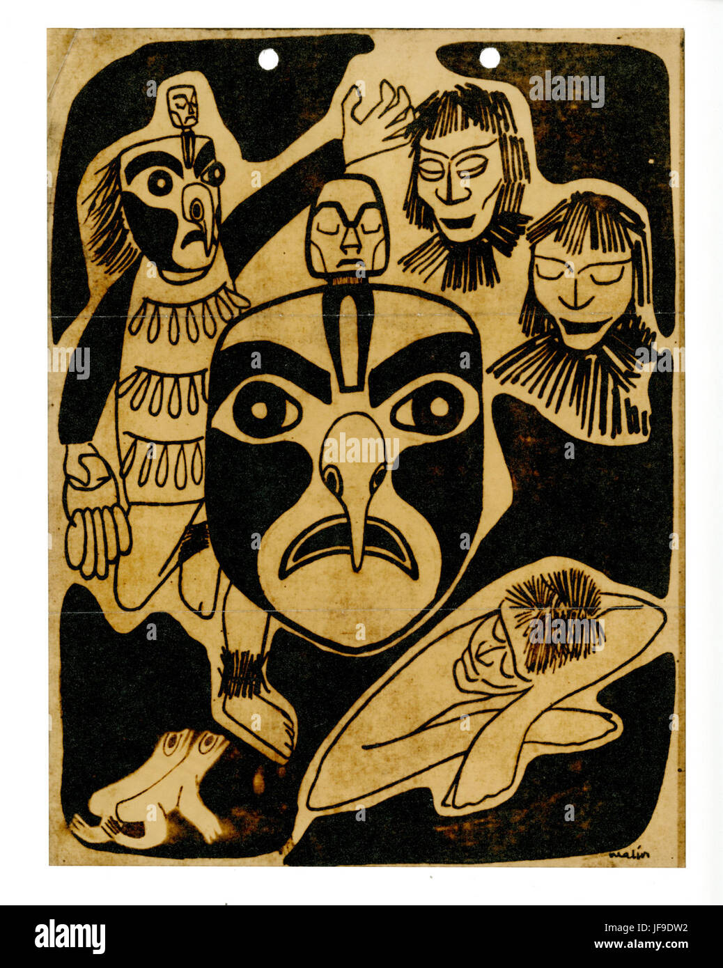 A historical document showing correspondence from Edward Malin in 1964 ...