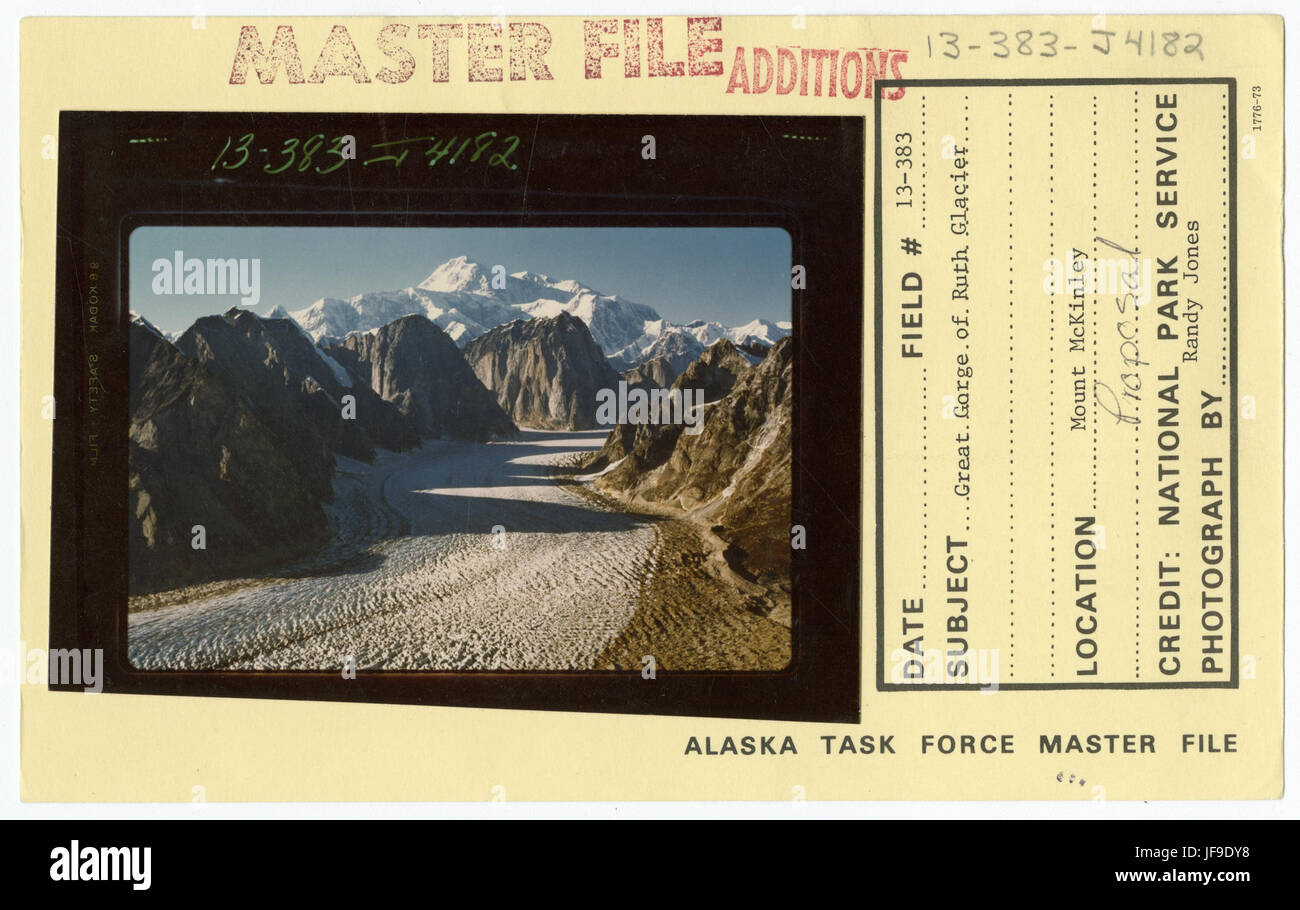 Great Gorge of Ruth Glacier - scenic Alaska Stock Photo - Alamy
