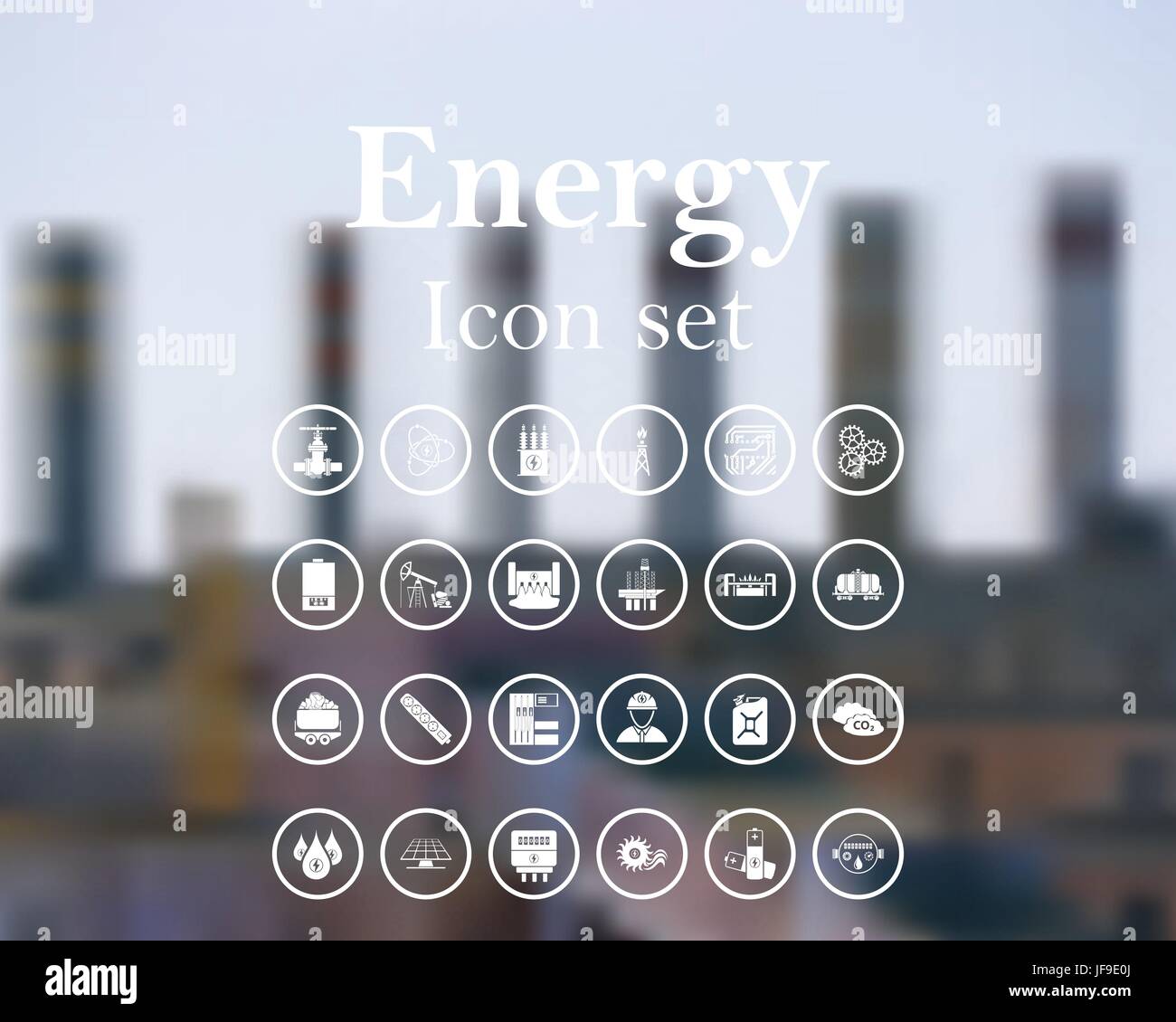 Energy icon set Stock Vector Image & Art - Alamy