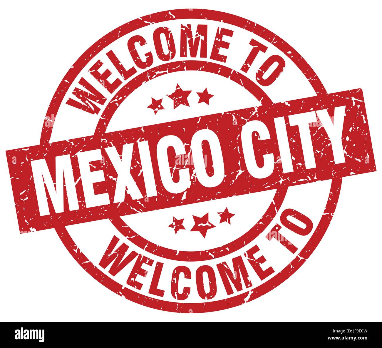 Welcome mexico city stamp hi-res stock photography and images - Alamy