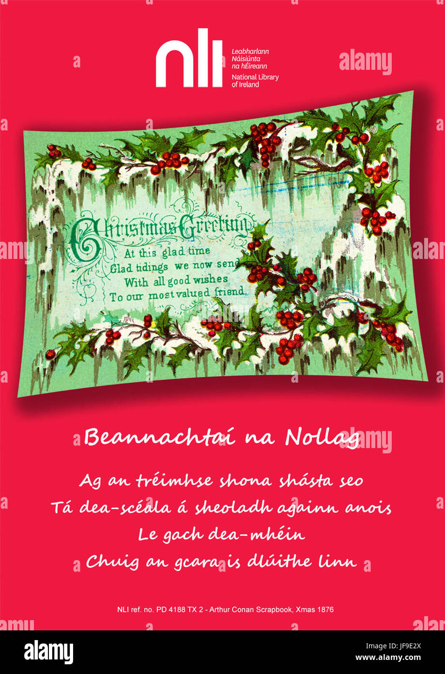 A traditional Irish photograph capturing the blessings of Christmas ...