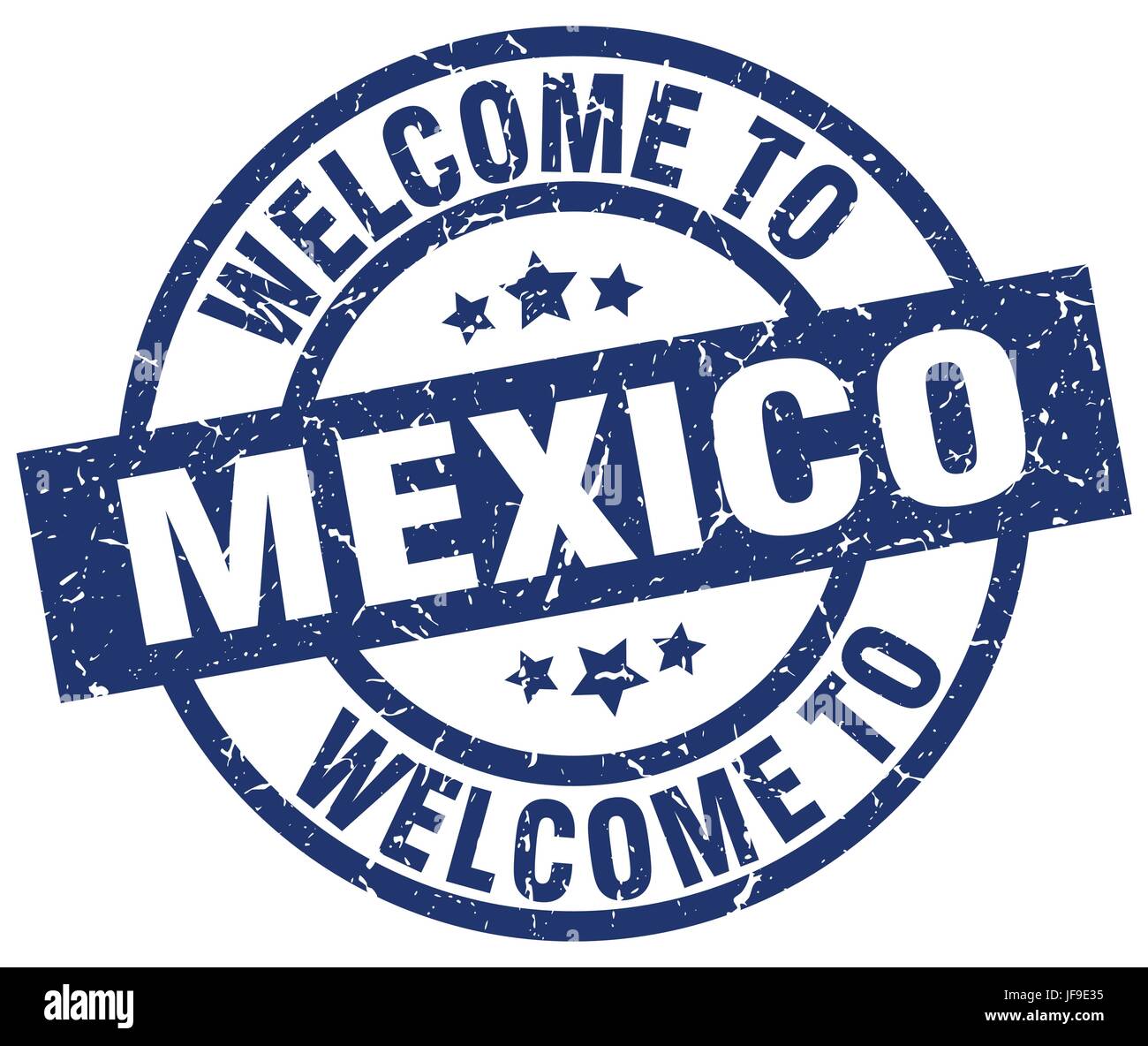 welcome to Mexico blue stamp Stock Vector Image & Art - Alamy