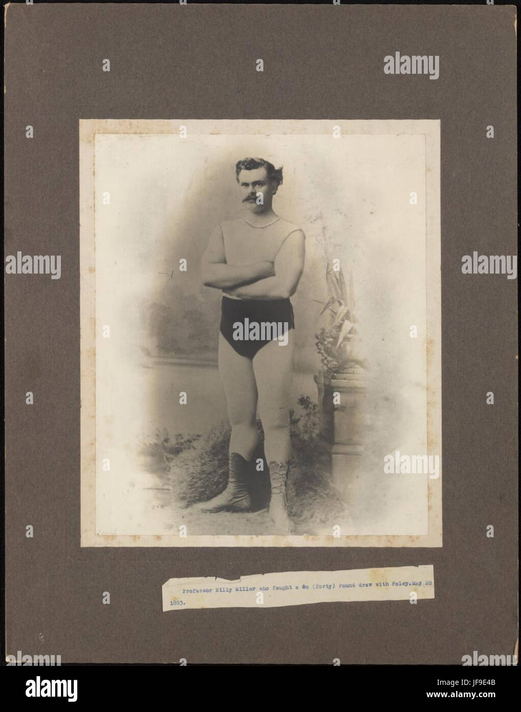 A portrait of Billy Miller, known as 'Professor' Billy Miller, a ...