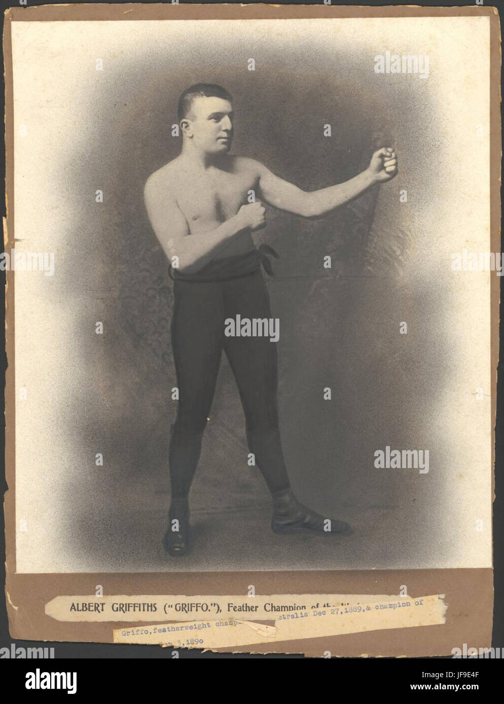 Albert Griffiths Griffo, Featherweight Champion [of the World] Stock ...