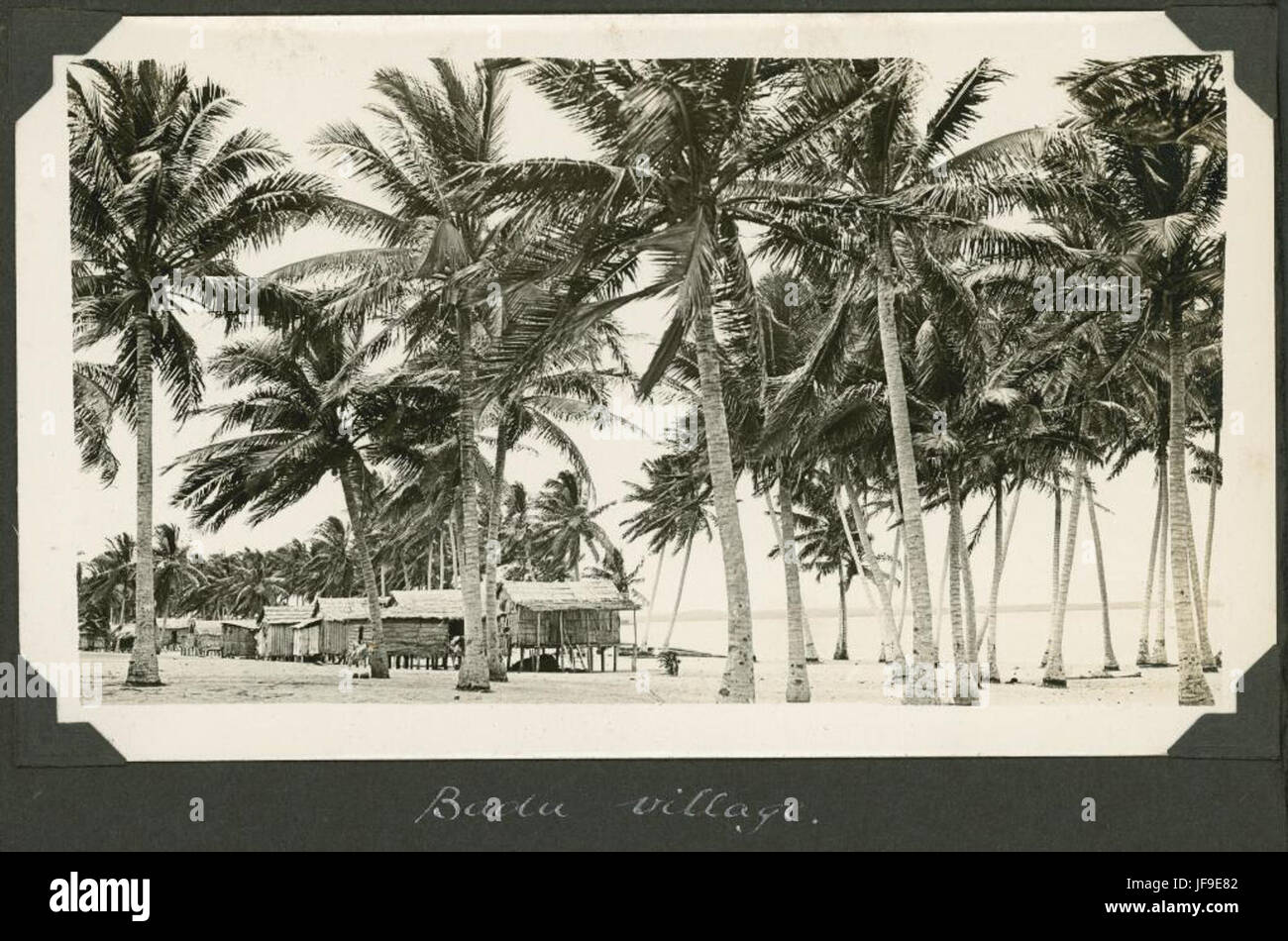 A breathtaking view of a village on Badu Island, Queensland, seen ...