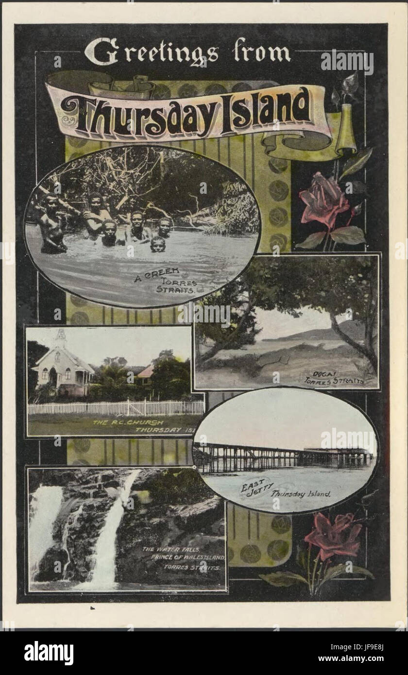 A set of five photographs showcasing the beauty of Thursday Island ...