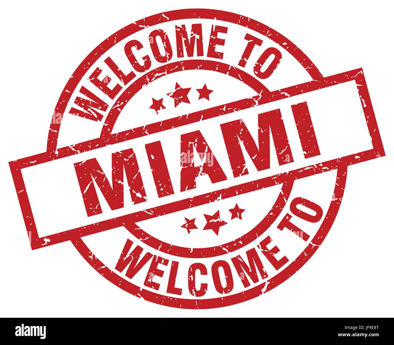welcome to Miami red stamp Stock Vector Image & Art - Alamy