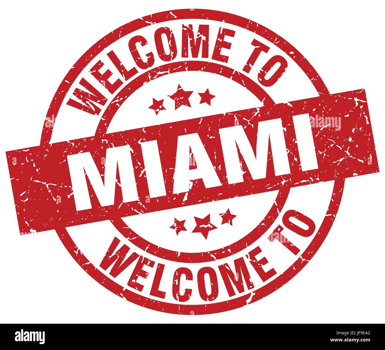 welcome to Miami red stamp Stock Vector Image & Art - Alamy