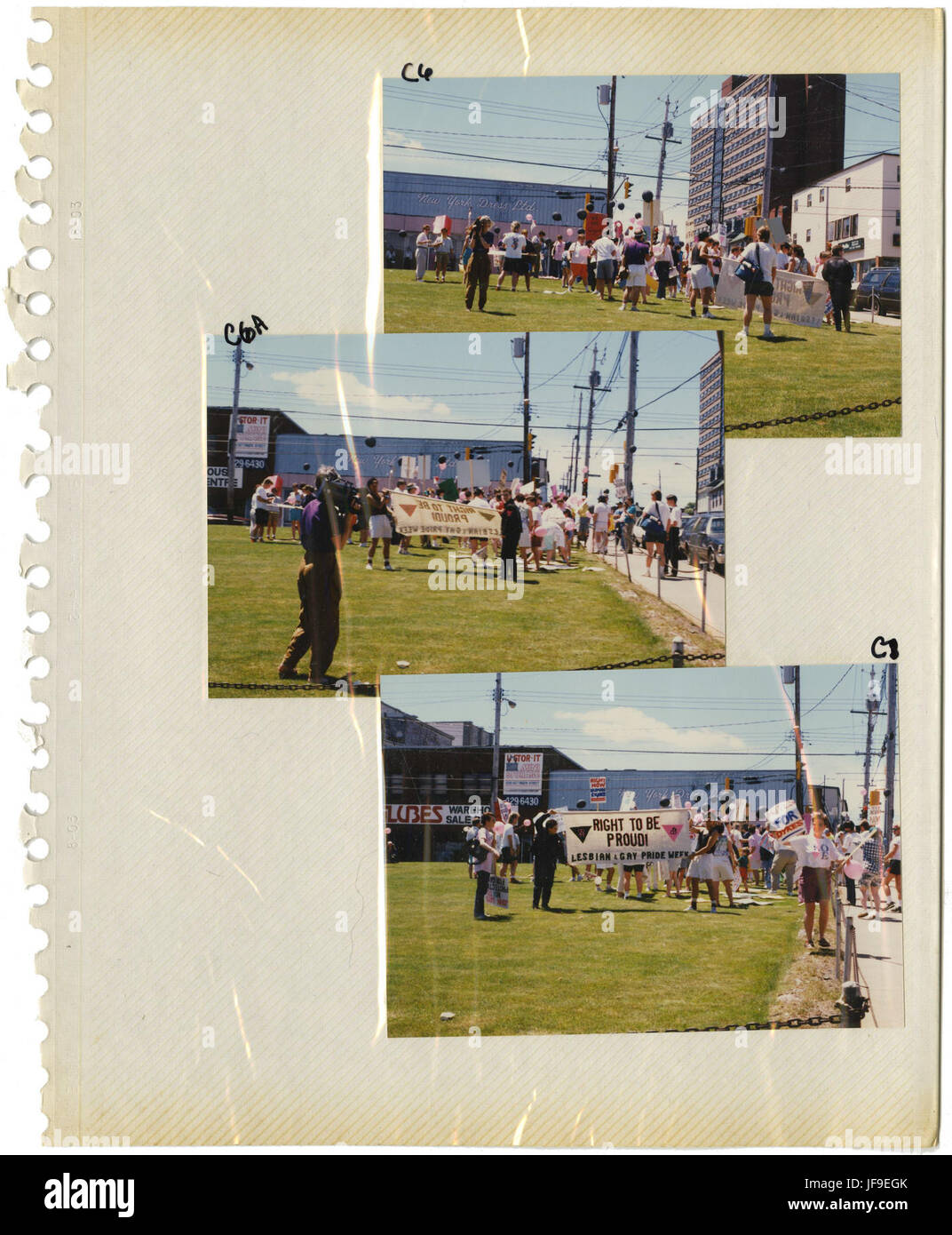 A photo capturing a vibrant moment from the Halifax Pride Parade ...