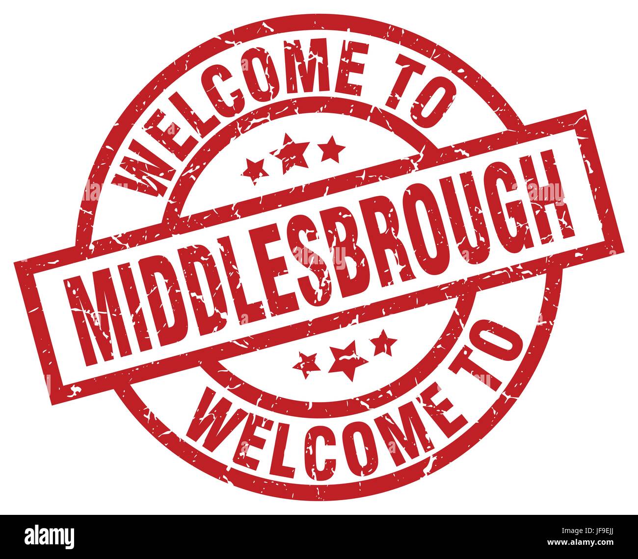 welcome to Middlesbrough red stamp Stock Vector Image & Art - Alamy