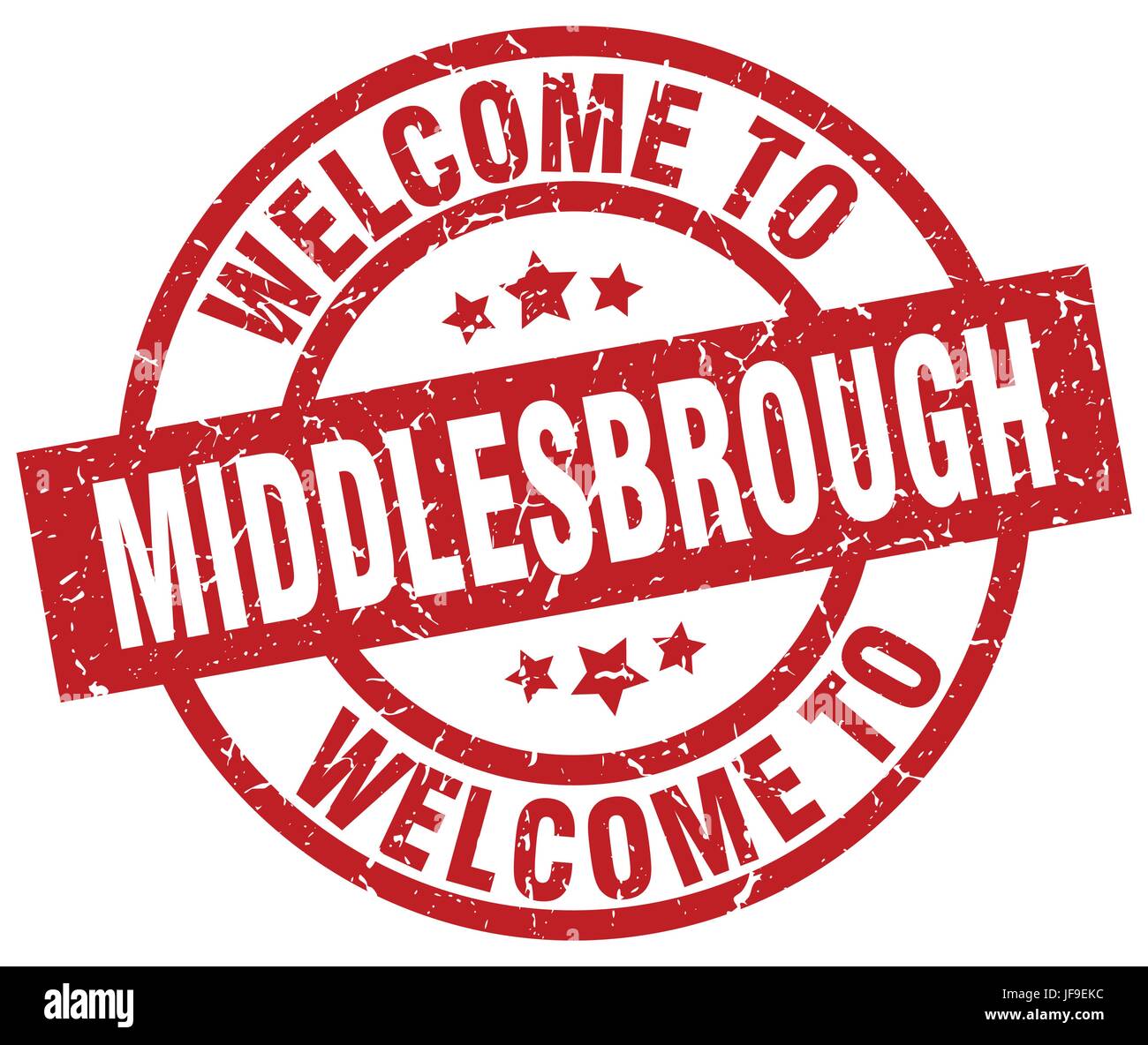 welcome to Middlesbrough red stamp Stock Vector Image & Art - Alamy