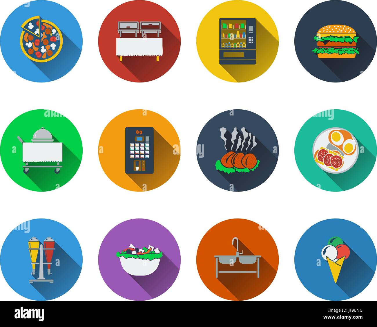 Set of restaurant icons Stock Vector Image & Art - Alamy