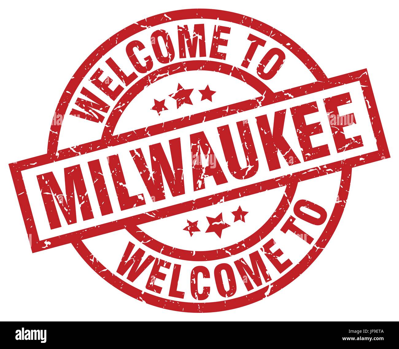 welcome to Milwaukee red stamp Stock Vector Image & Art - Alamy
