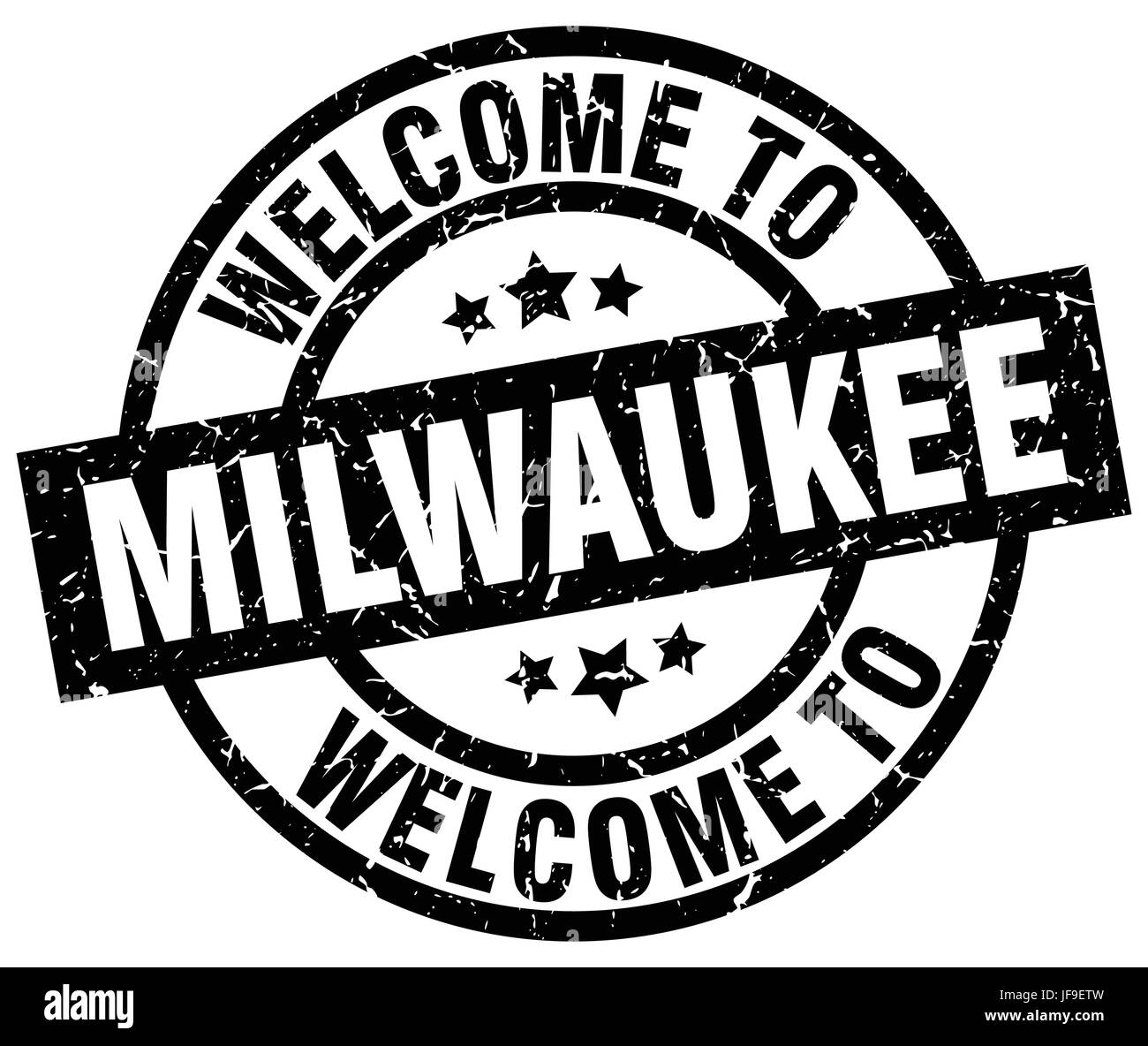 welcome to Milwaukee black stamp Stock Vector Image & Art - Alamy