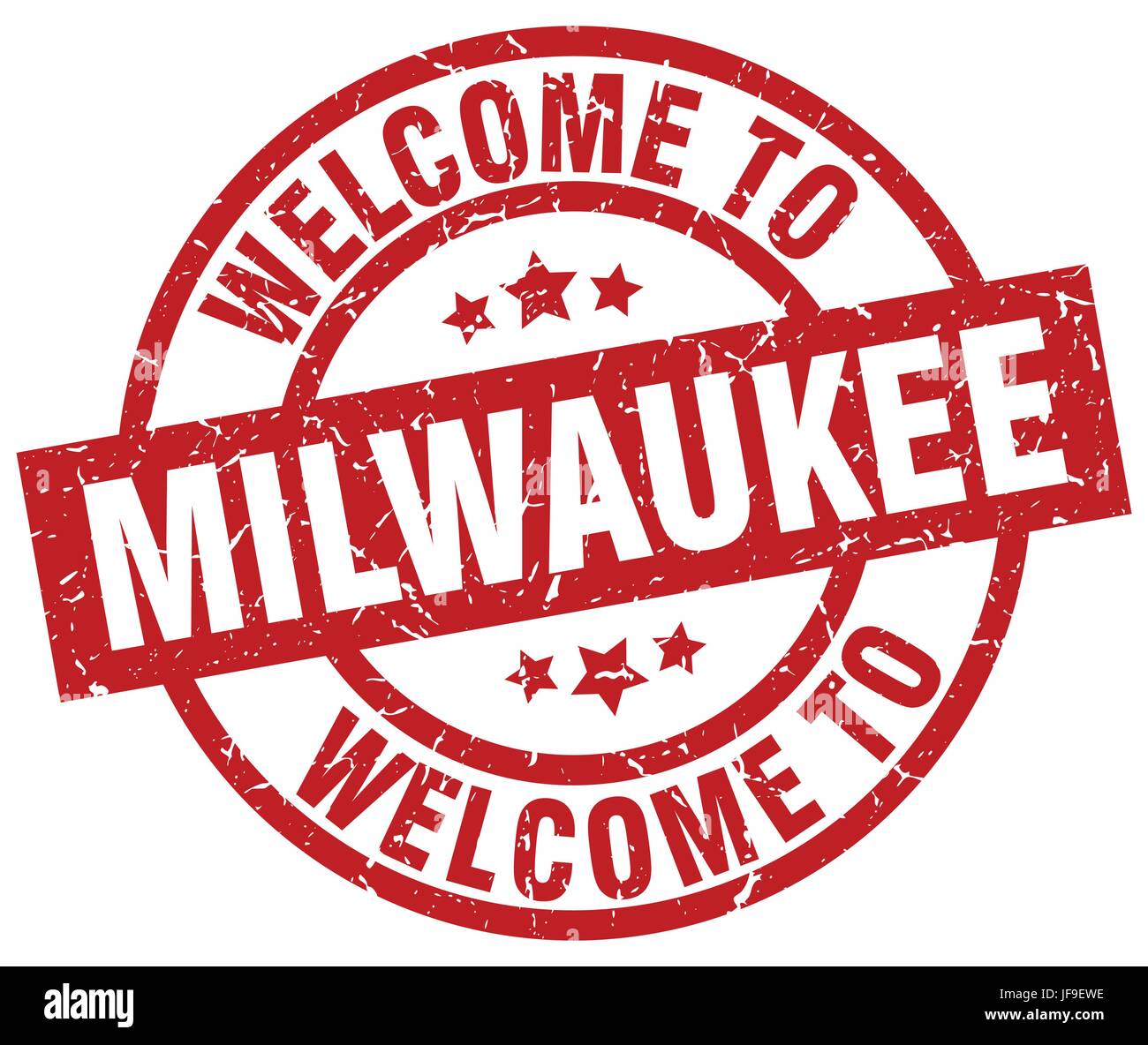 welcome to Milwaukee red stamp Stock Vector Image & Art - Alamy