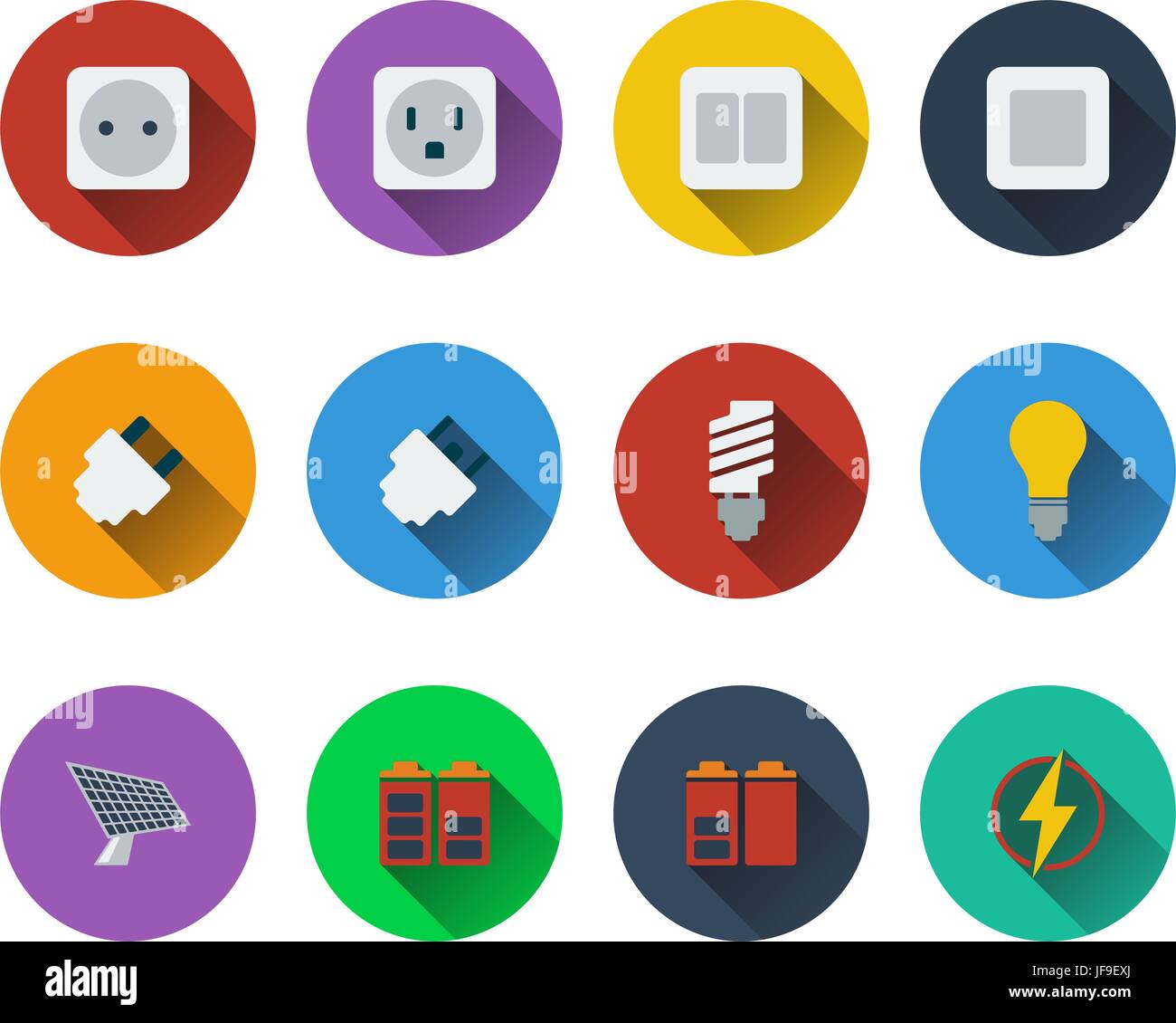 Set of energy icons Stock Vector Image & Art - Alamy