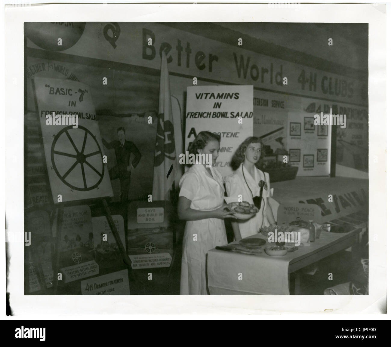 A photograph of the 4-H Club exhibit booth, showcasing the club’s focus ...