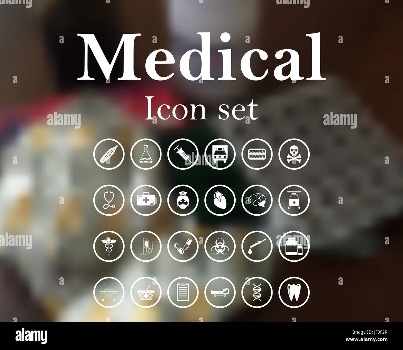Medical icon set Stock Vector Image & Art - Alamy