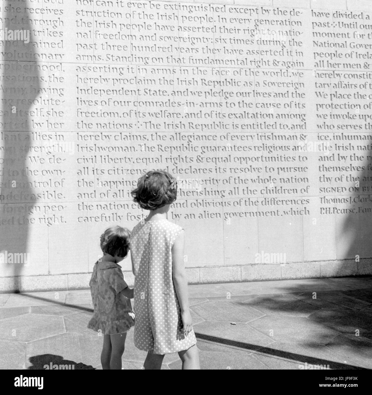 A poignant image of the Easter Rising Memorial at Arbour Hill in Dublin ...