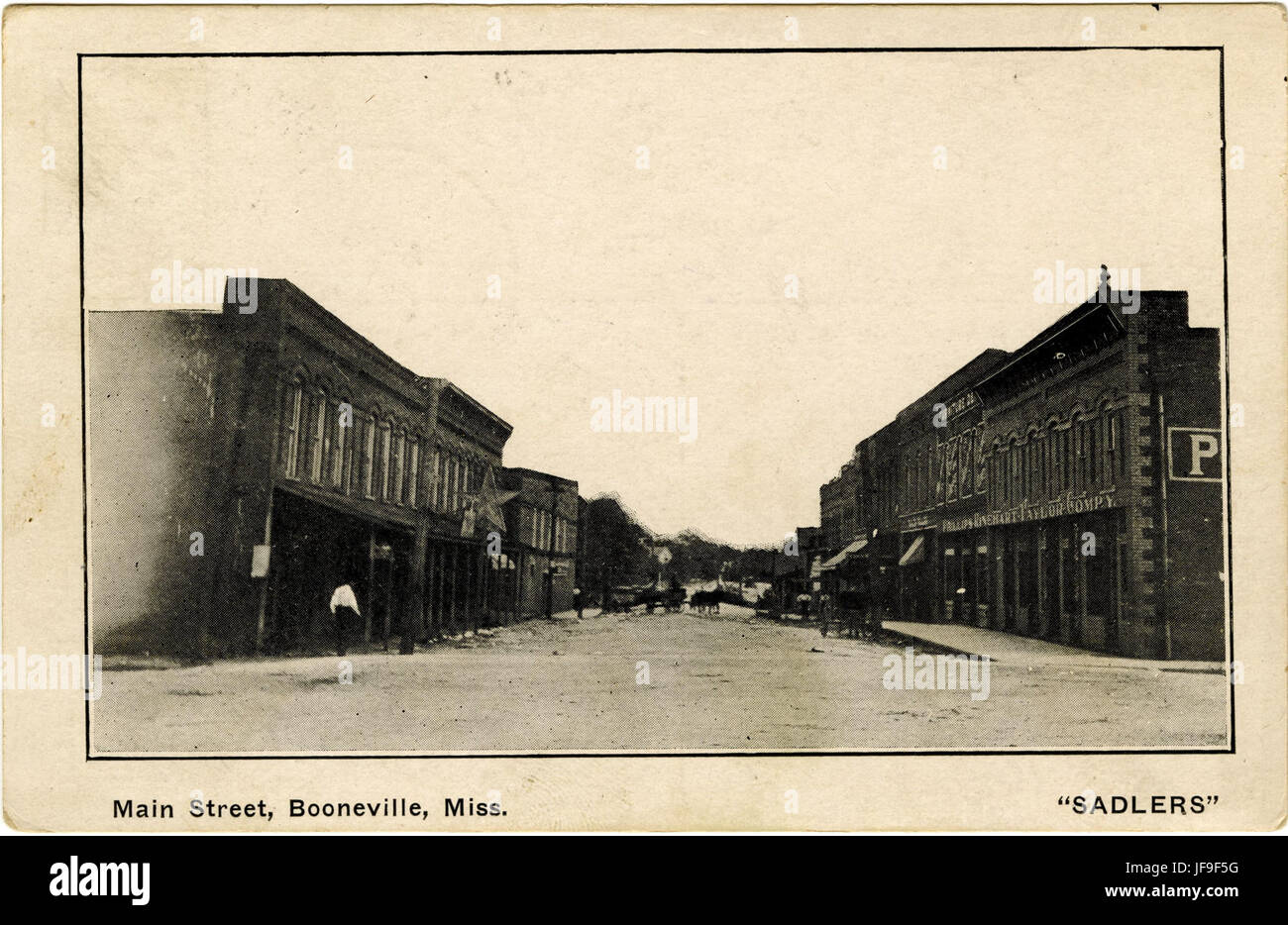 Main Street, Booneville, Miss - A Snapshot of Southern Small-Town Life ...