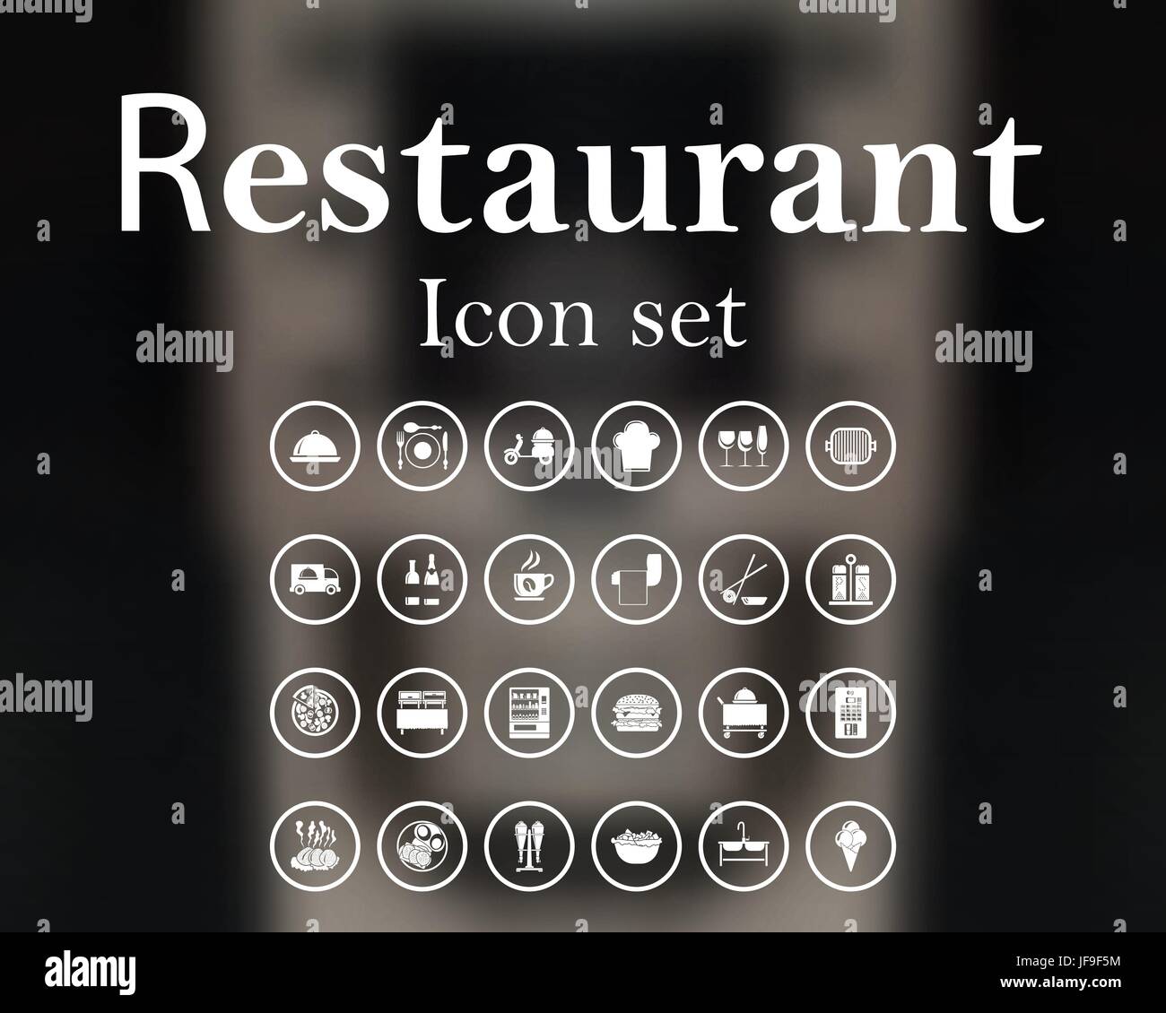 Restaurant icon set Stock Vector Image & Art - Alamy