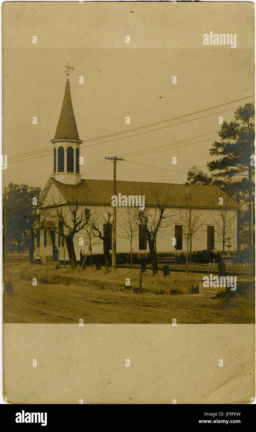 A historic photo of the Methodist Church in Crystal Springs ...