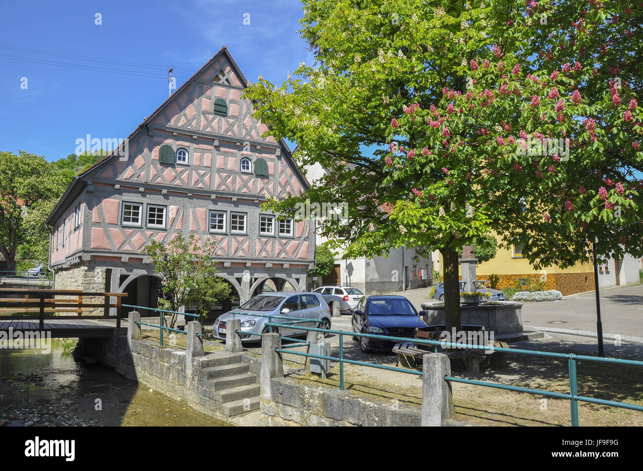 Bicycle and town hall hi-res stock photography and images - Alamy