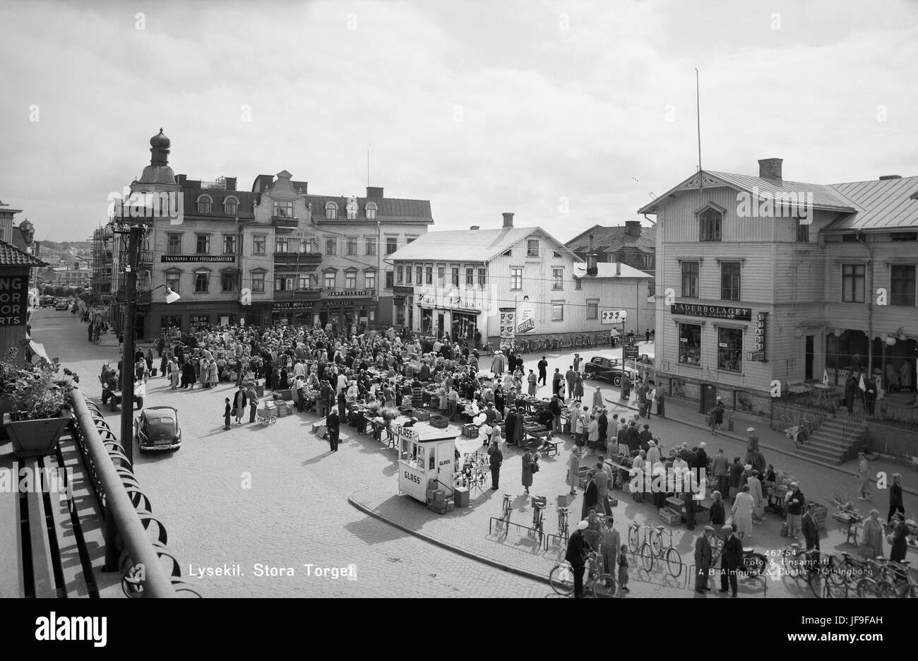 A charming photograph of the Stora torget (Main Square) in Lysekil ...
