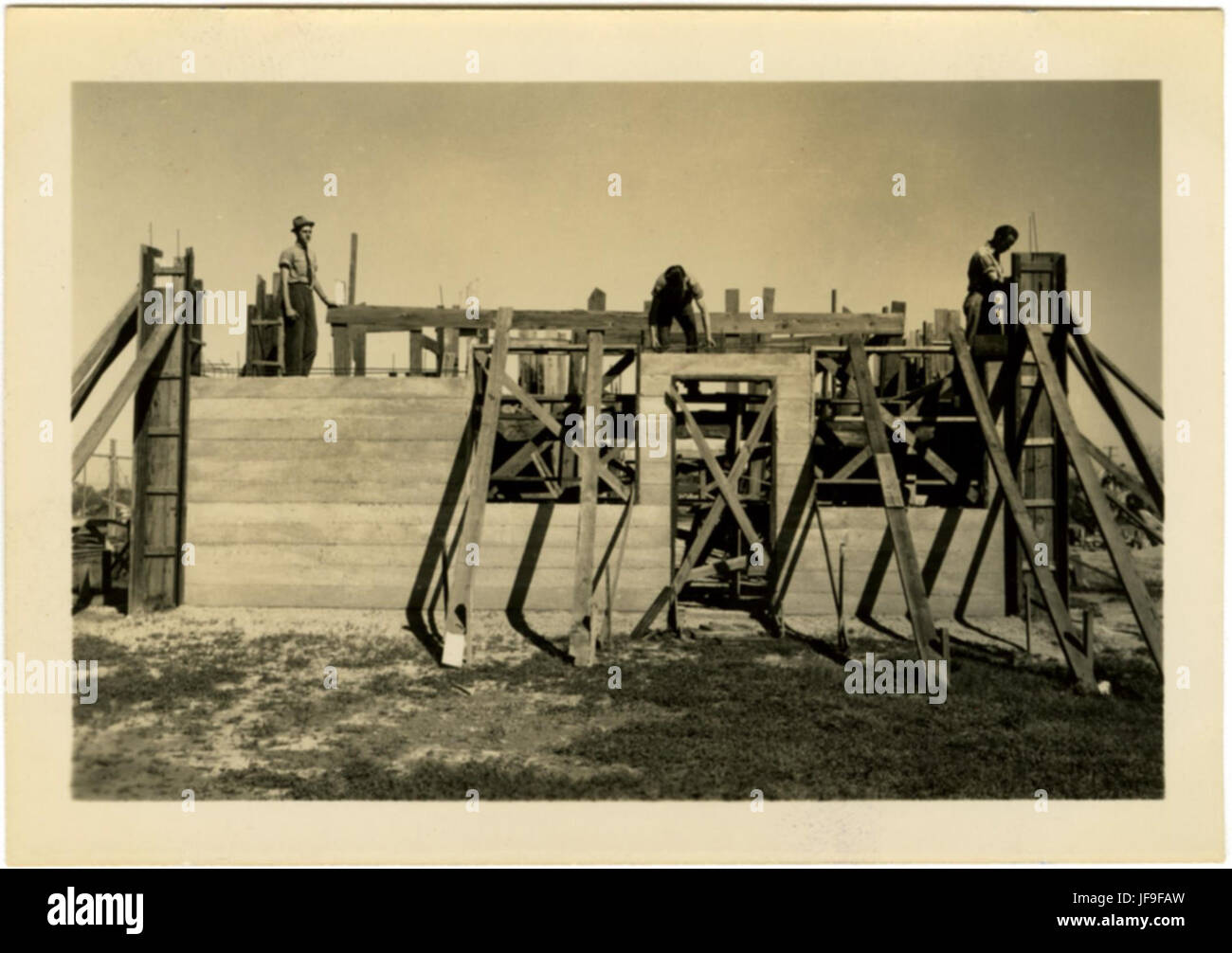 A historic photo of the Delta State Teachers College Field House ...